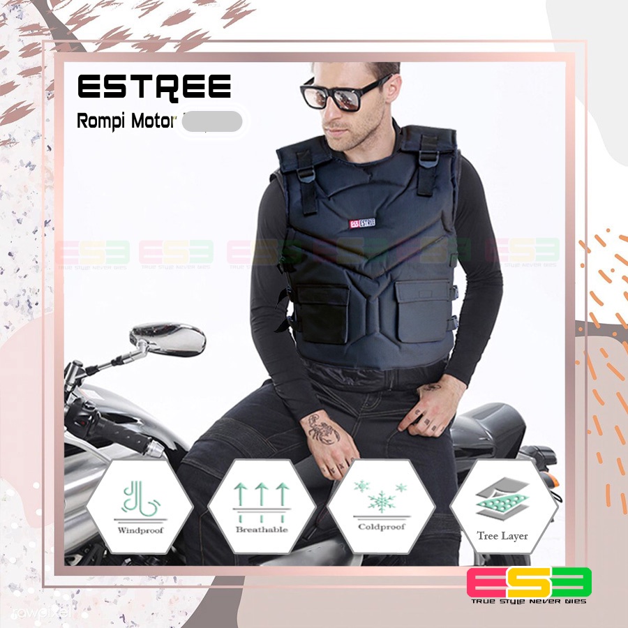 Jual Rompi Motor Keren Buat Touring Pelindung Angin Rider Body ...
