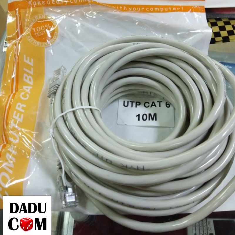 Jual KABEL LAN NYK UTP CAT 6 10M | Shopee Indonesia