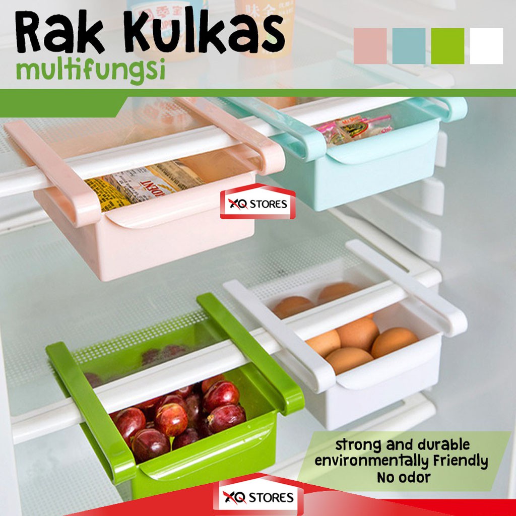 Jual RAK KULKAS / Organizer Rak Refrigarator Rack Multifungsi / RAK ...