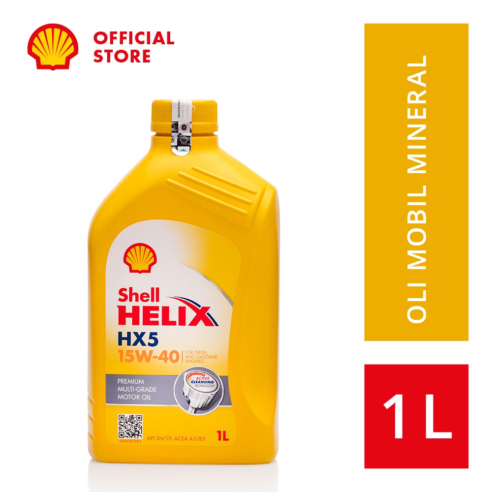 Shell Helix HX5 15W-40 (1L) Oli Mesin Mobil | Shopee Indonesia
