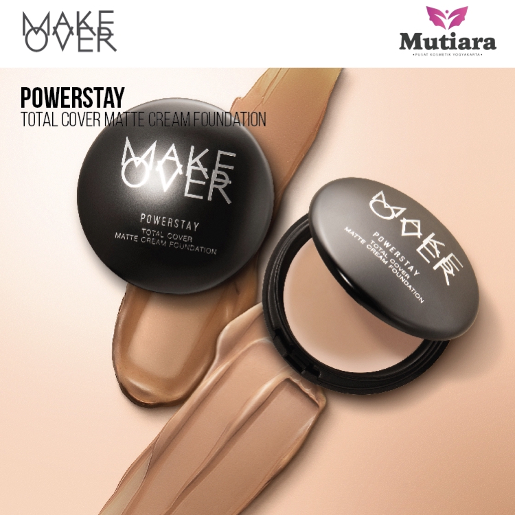 MAKEOVER POWERSTAY TOTAL COVER MATTE CREAM FOUNDATION | Shopee Indonesia