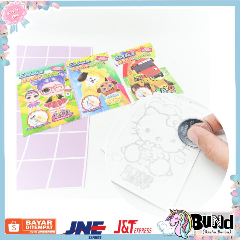 Jual Bund - MAINAN ANAK GAMBAR GOSOK KOIN / MAGIC COIN MAINAN JADUL ...
