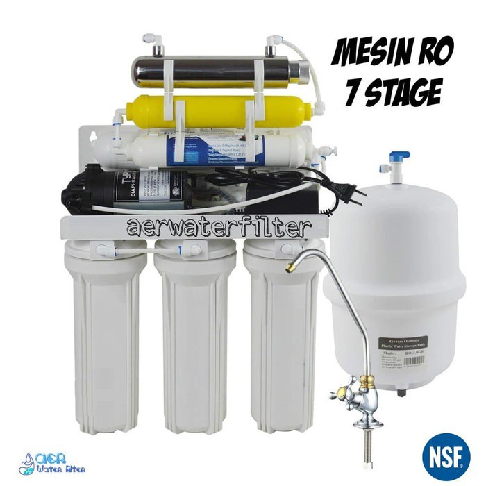 Jual Mesin RO Reverse Osmosis / RO undersink / Filter Air siap Minum 7 step Indonesia|Shopee ...
