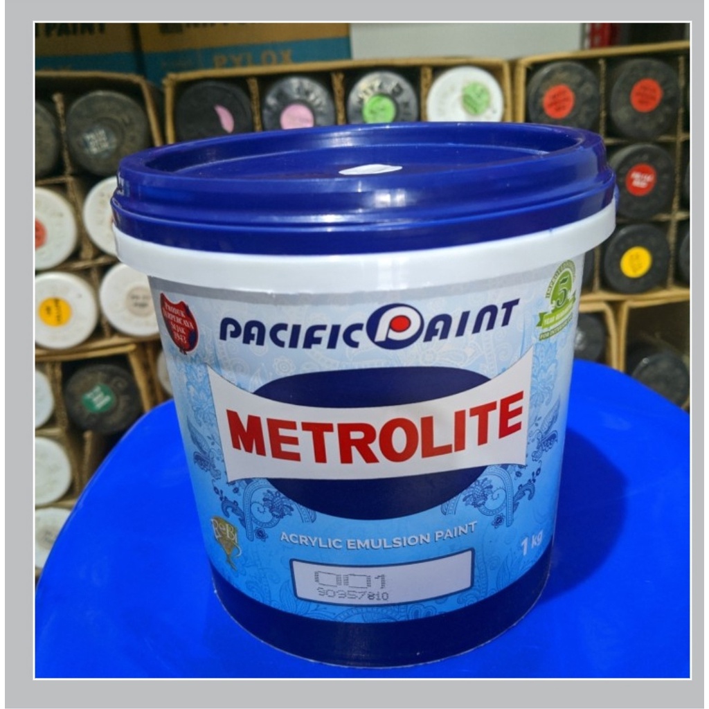 Jual CAT TEMBOK METROLITE PUTIH 001 1KG 1 KG / CAT INTERIOR DINDING ...