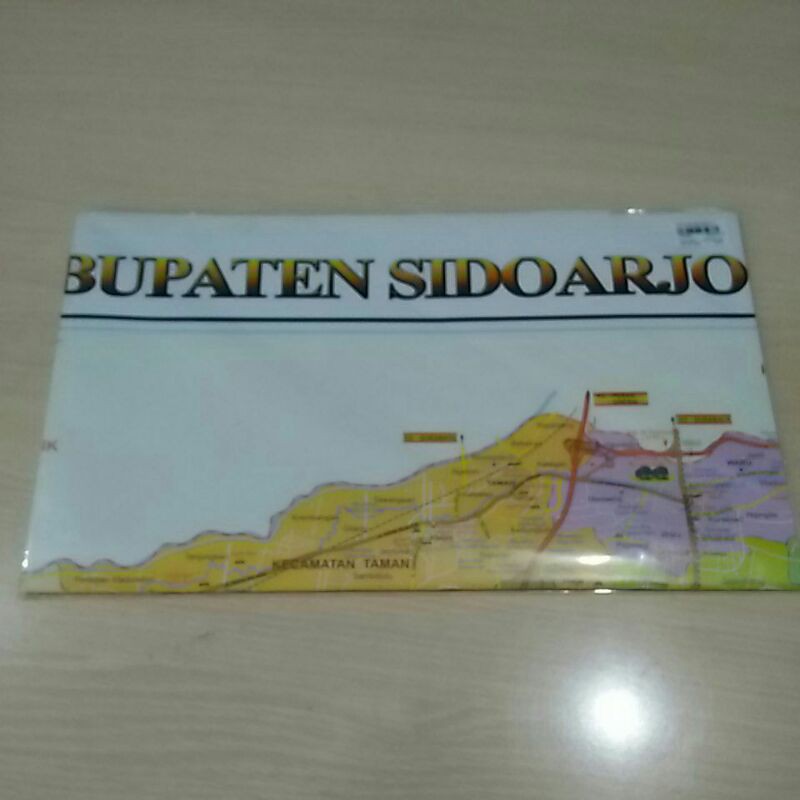 Jual peta kabupaten sidoarjo ukuran 109x79 cm Indonesia|Shopee Indonesia