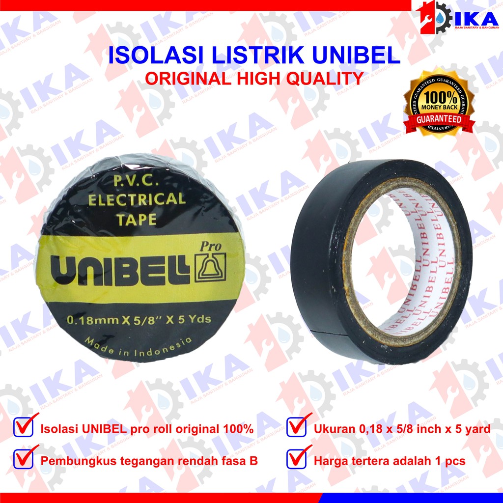 Jual Isolasi Lem Listrik Solatip Unibel Unibell Pro Selotip Lakban PVC ...