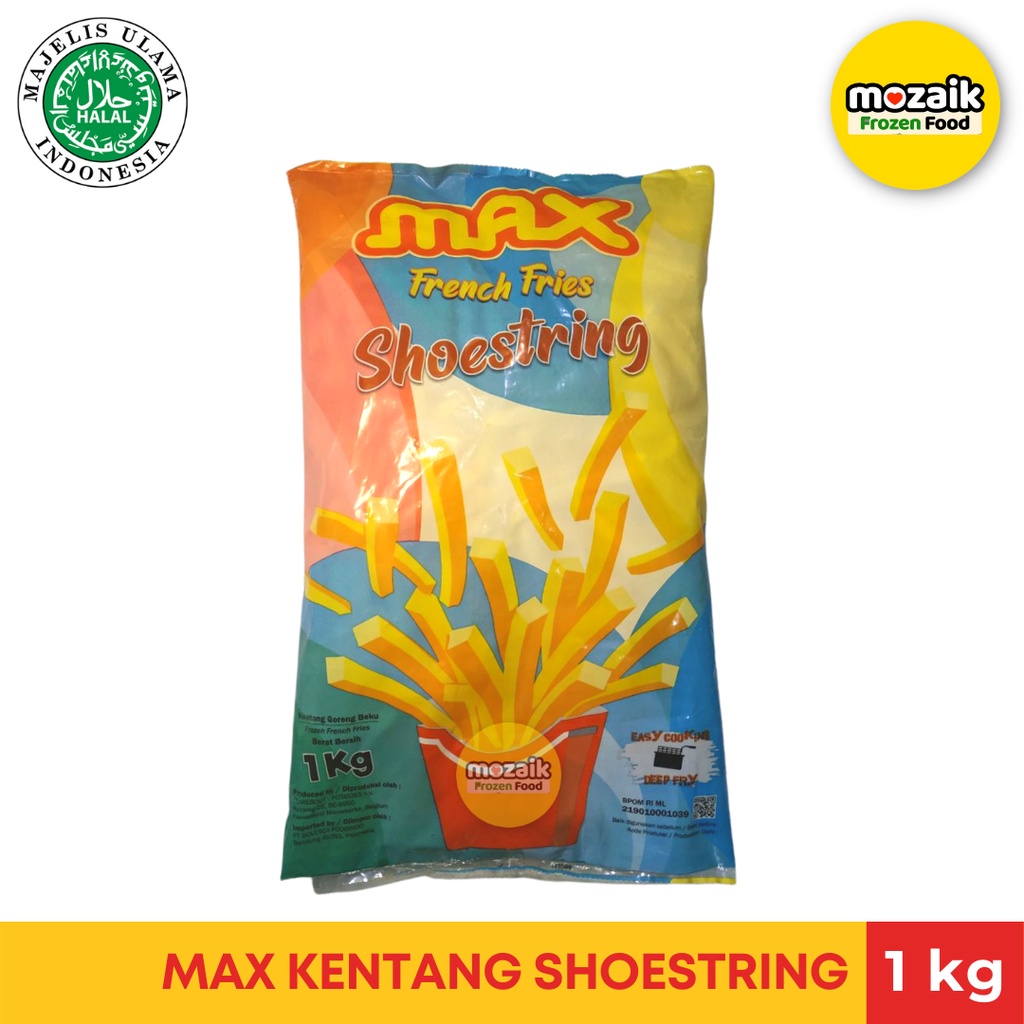 Jual Kentang Max Shoestring Frozen Mart Frozen Food Palembang 1kg ...