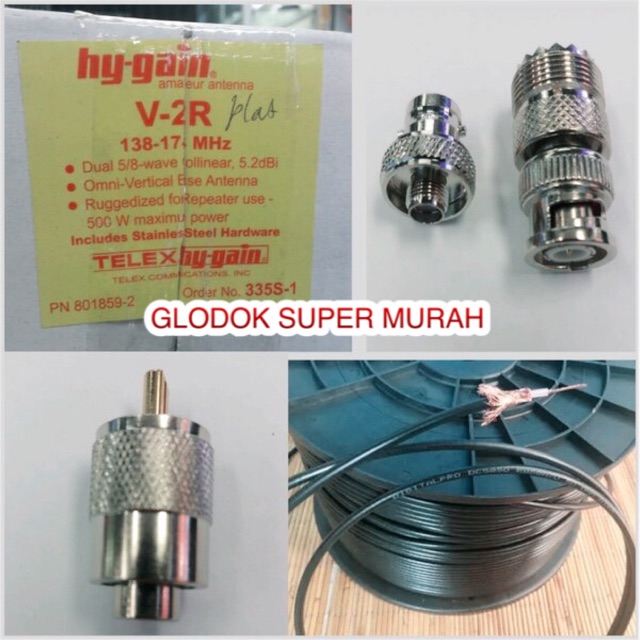 Jual ANTENA HYGAIN V2R VHF UNTUK HT DAN RADIO RIG PLUS KABEL RG58 KONEKTOR TERPASANG | Shopee ...