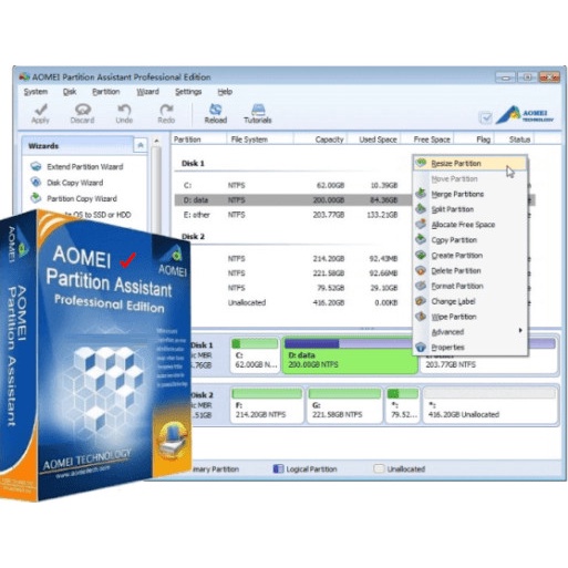 Jual AOMEI Partition Assistant 9.3 All Editions Full Version Windows ...