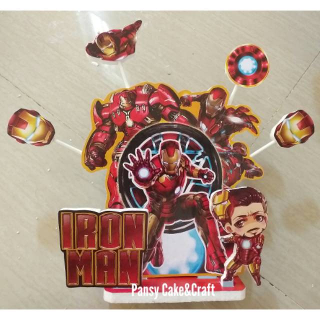 Jual Cake topper Iron man | Shopee Indonesia