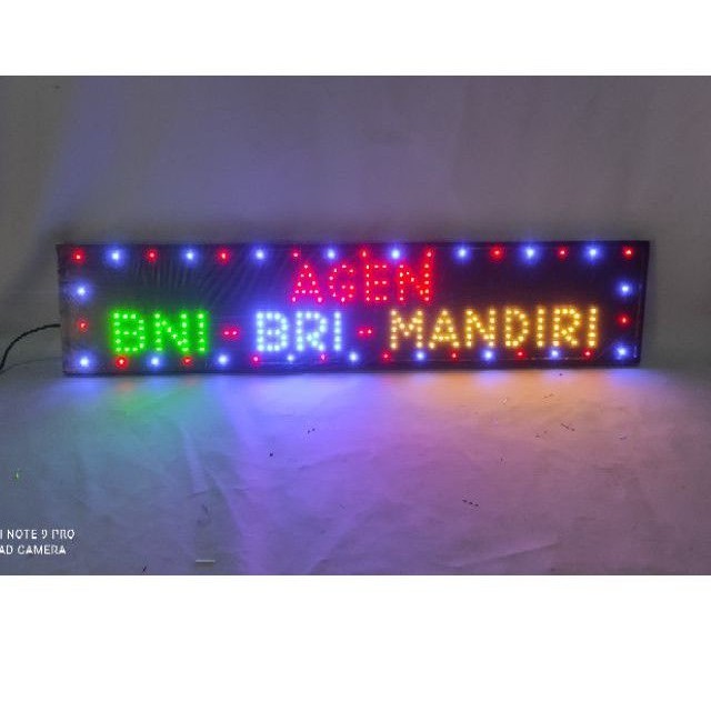 Jual tulisan led sign AGEN BNI BRI MANDIRI | Shopee Indonesia
