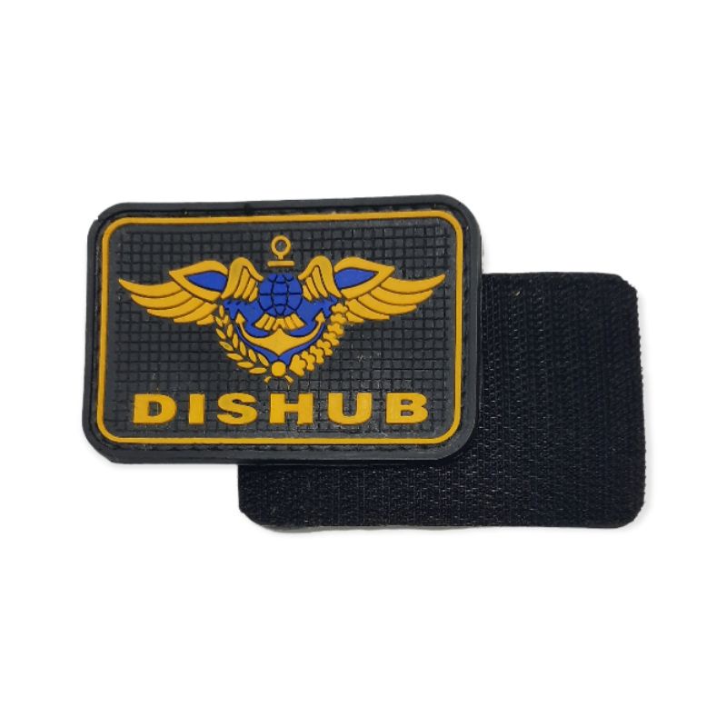 Jual Patch Rubber Logo DISHUB DINAS PERHUBUNGAN / Emblem Logo DISHUB ...