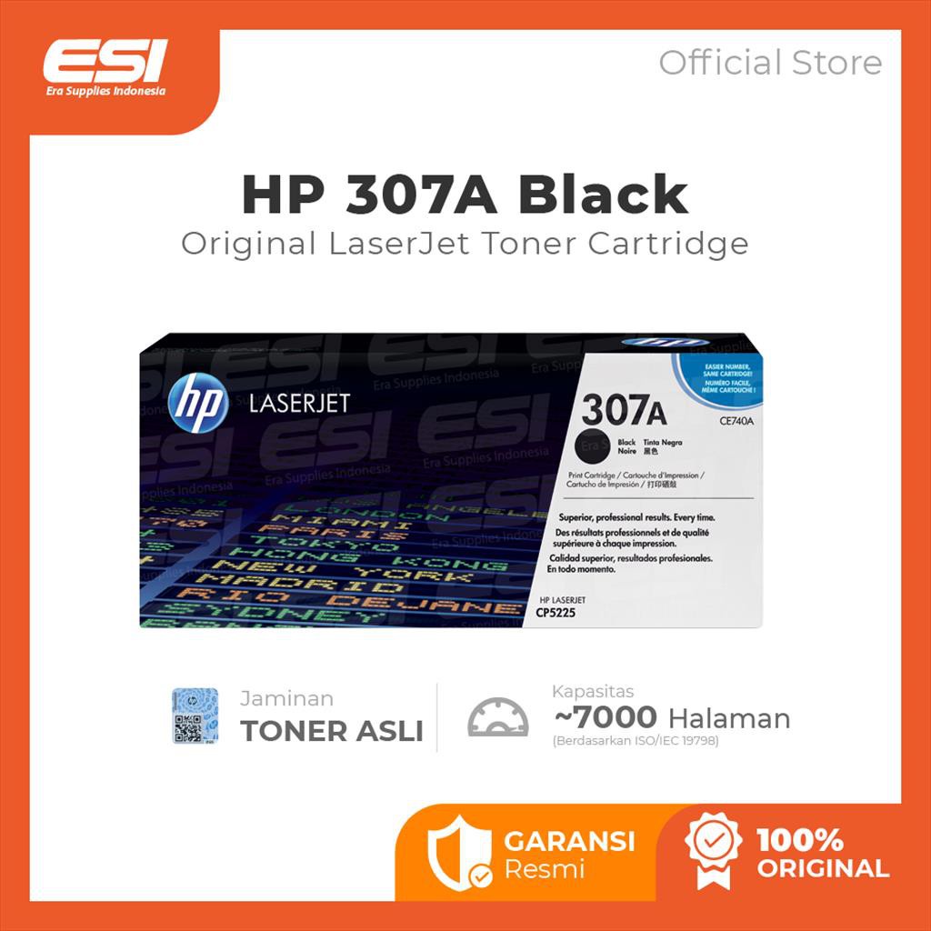 Jual HP 307A Black Original LaserJet Toner Cartridge (CE740A) | Shopee ...