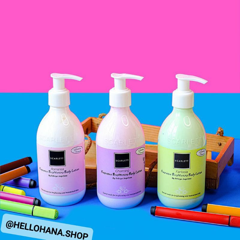 SCARLETT WHITENING BODY LOTION 300ML [ORIGINAL BY FELICYA ANGELISTA ...