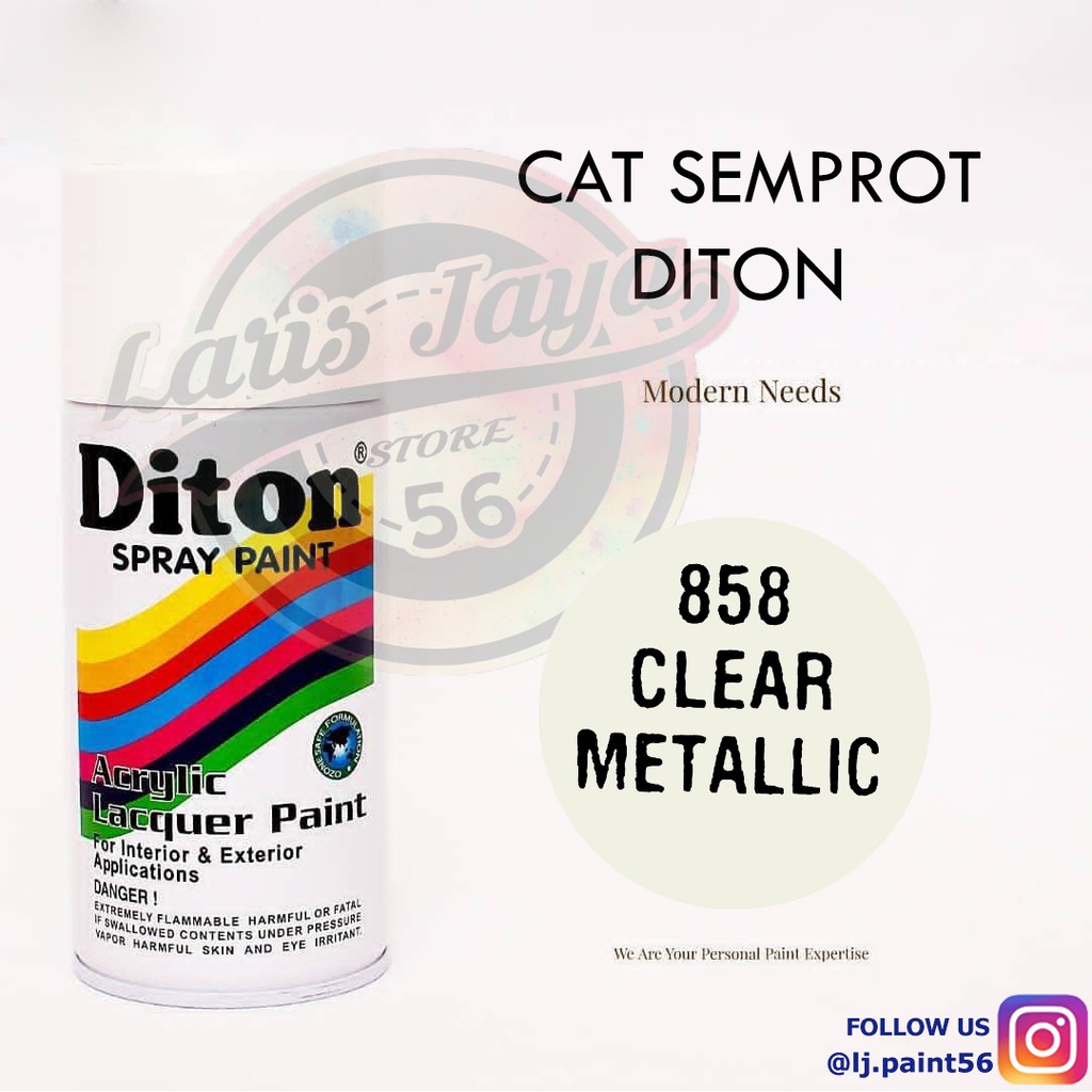 Jual Pilok Diton CLEAR METALLIC 858 High Gloss Cat Semprot 300cc - BESAR MURAH BERKUALITAS ...