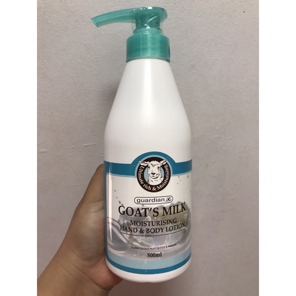 Jual Guardian Goats milk moisturising hand&body 500ml | Shopee Indonesia