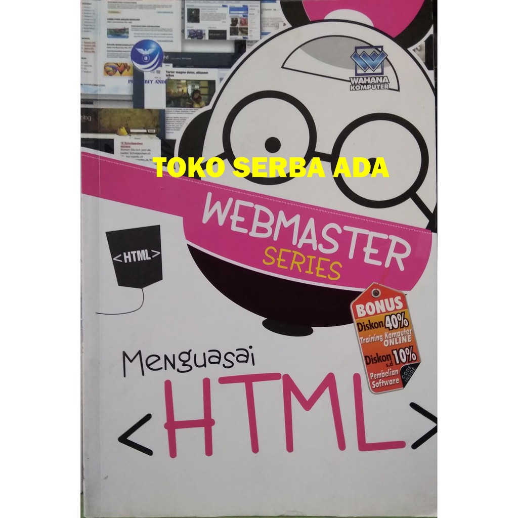 Jual Webmaster Series Menguasai HTML Wahana Komputer ANDI OFFSET Buku ...