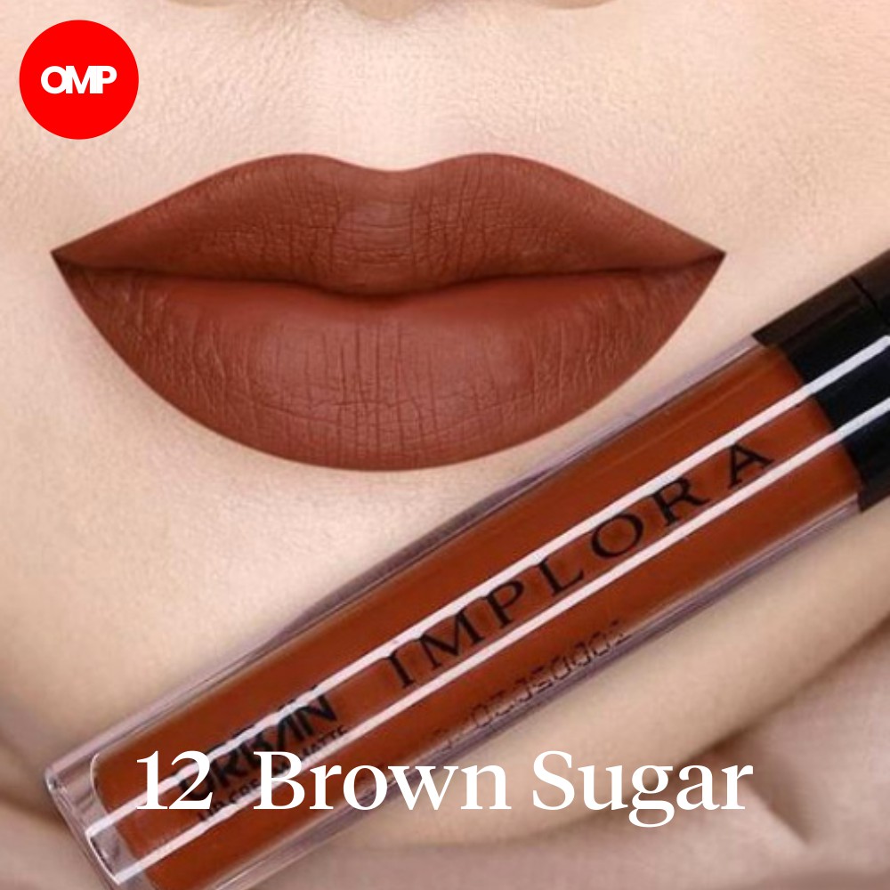 Jual Implora Lip Cream Matte (12 Brown Sugar) | Shopee Indonesia