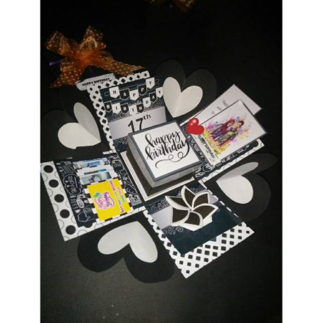 Kado 8x8!!! Explosion Box, Exploding Box, Custom, Kotak Kado Surprise | Shopee Indonesia