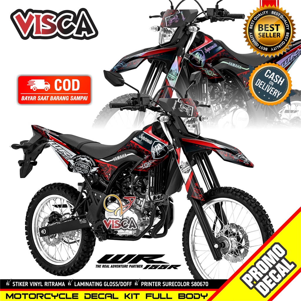 Jual Decal WR 155 Full Body Super Moto Stiker WR 155 Full Body Dekal WR 155R Full Body Decal WR ...