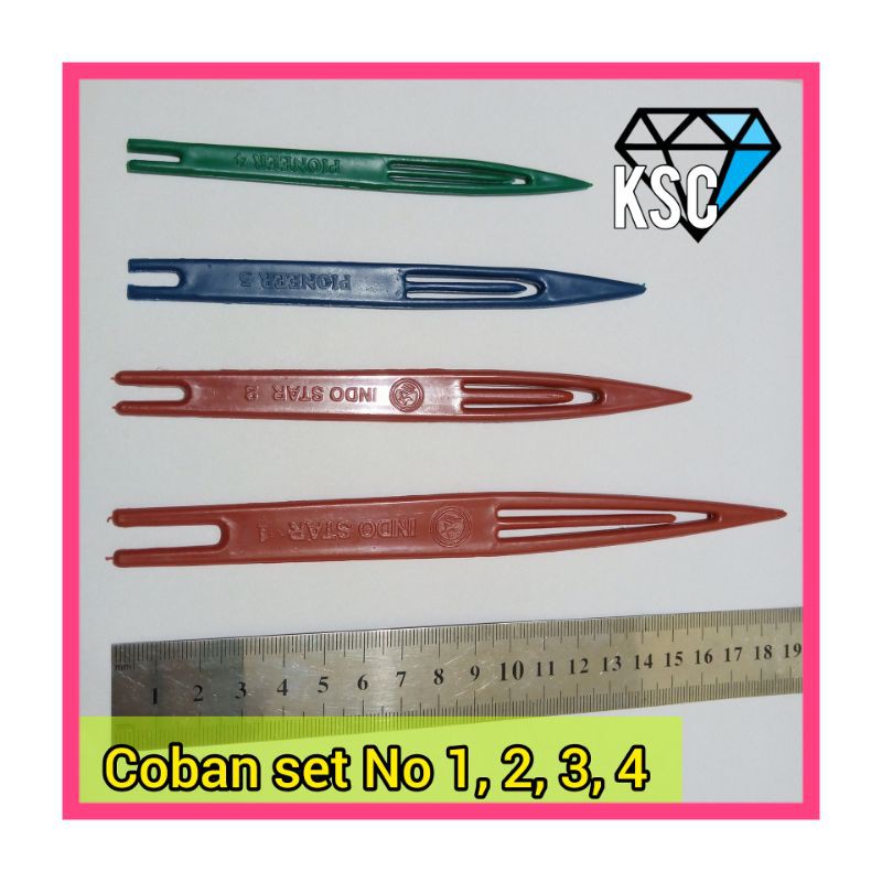 Jual COBAN SET NO 1 2 3 4 ISI 8PCS (SETIAP UKURAN 2PCS) / JARUM RAJUT ...