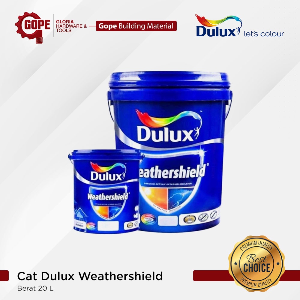 Jual CAT DULUX WEATHERSHIELD BRILLIANT WHITE KHUSUS TEMBOK LUAR 1 PAIL ...