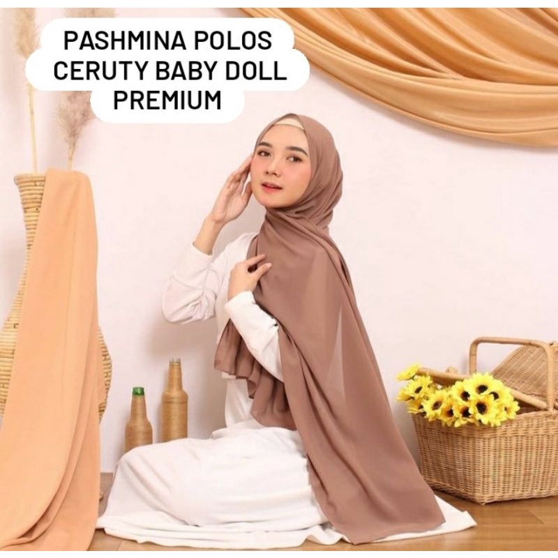 Jual PASHMINA CERUTY BABYDOLL PREMIUM | Shopee Indonesia