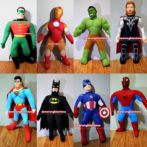 Jual Boneka Superhero 40-47cm Muka Karet | Shopee Indonesia