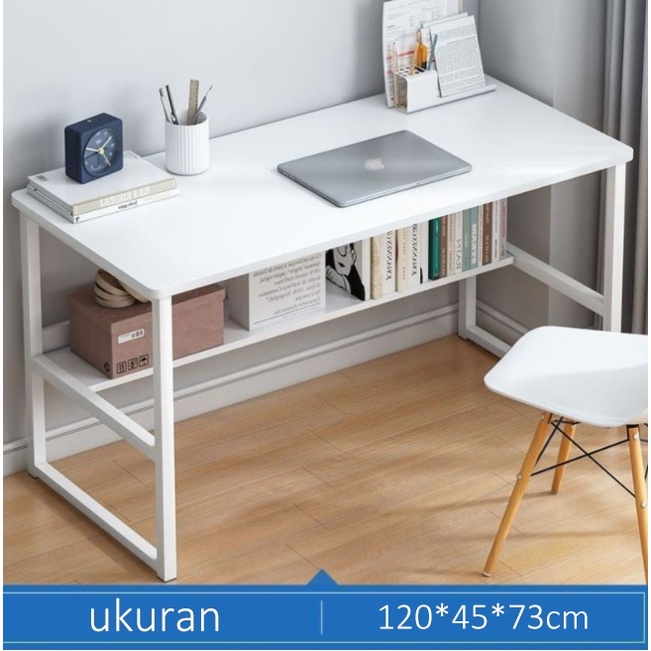 Jual Minimalis Multifungsi Double-Layer Persegi Panjang Meja Belajar ...