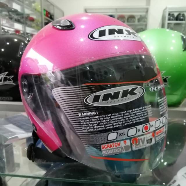 Jual HELM INK CENTRO PINK BRIGHT ORIGINAL HELM INK CENTRO ORI BRIGHT ...