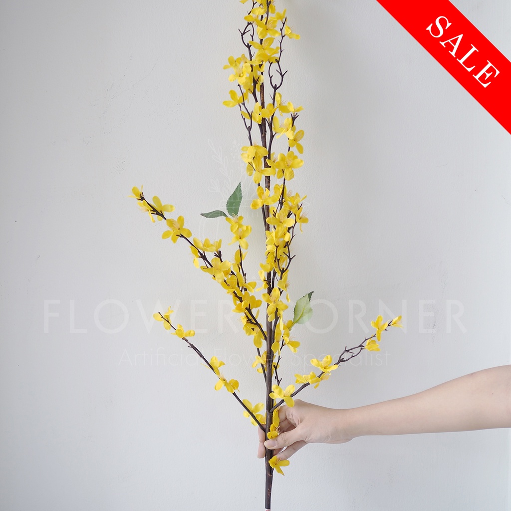 Jual Bunga Artificial Forysthia Kuning Tangkai Panjang (B18074 ...