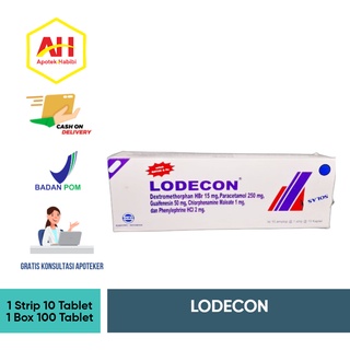 Jual LODECON STRIP 10 TABLET LODEKON LODECKON LODEXON LODEKSON OBAT ...