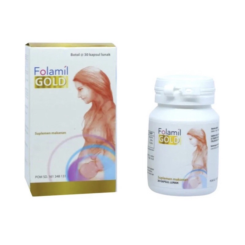 Jual Folamil Gold isi 30 kapsul, original BPOM Indonesia|Shopee Indonesia