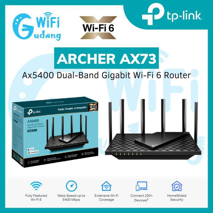 Jual Tp-Link Archer Ax73 Ax5400 Wi-Fi 6 Router Ax 73 Ax 5400 Wifi 6 Cisiimart | Shopee Indonesia