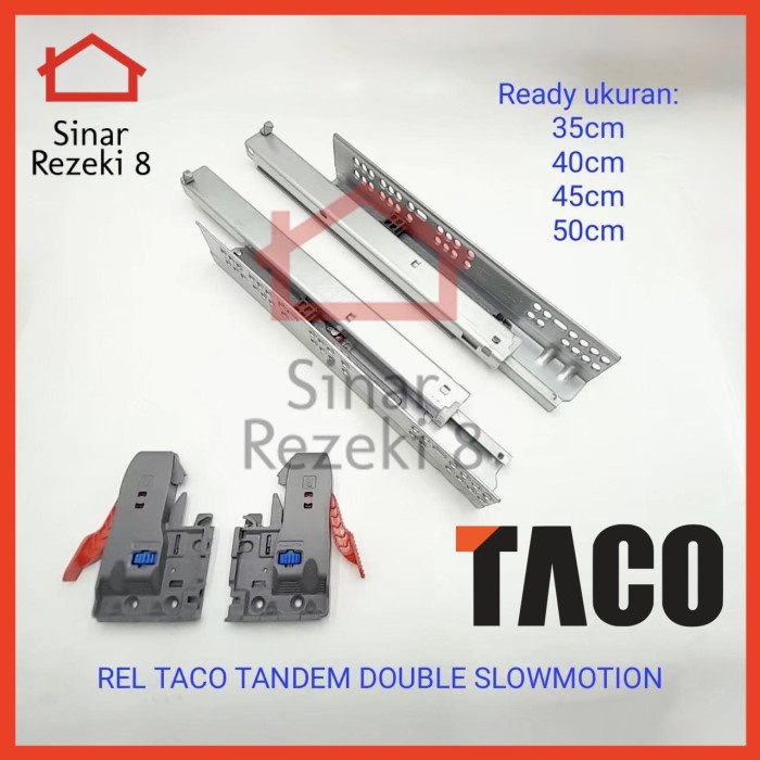 Jual Rel Laci Tandem TACO Slow Motion + Clip On Double 35 40 45 50 CM ...