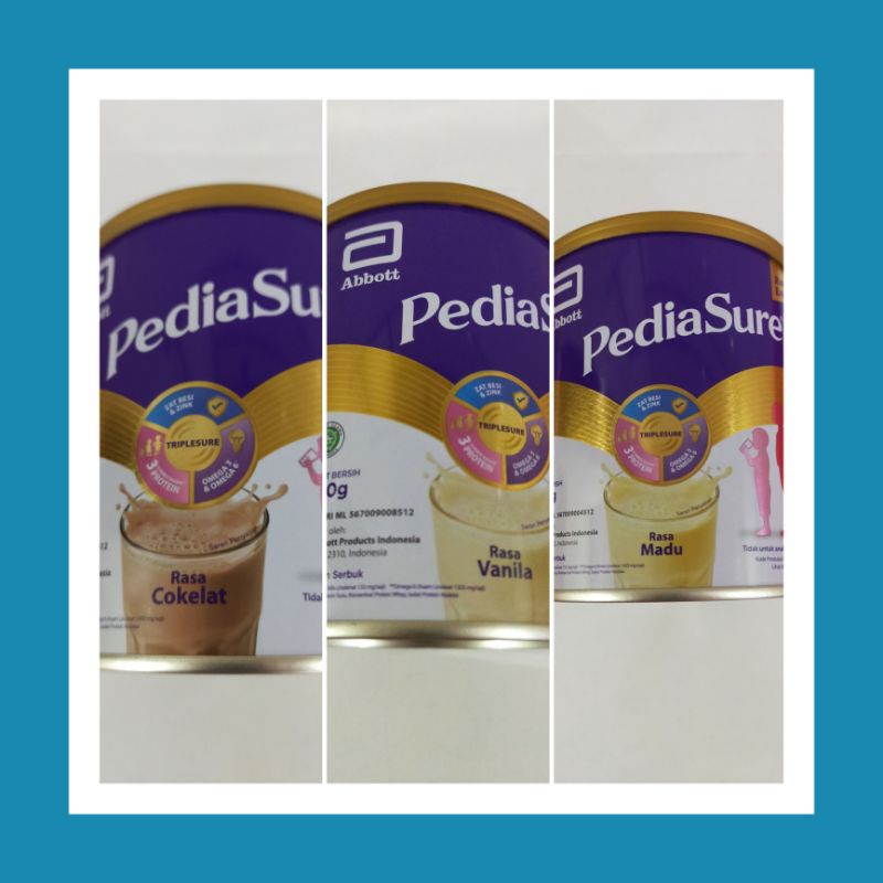 Jual PEDIASURE TRIPLESURE SUSU PERTUMBUHAN ANAK USIA 1-10 THN RASA VANILA MADU COKLAT KALENG 400 ...