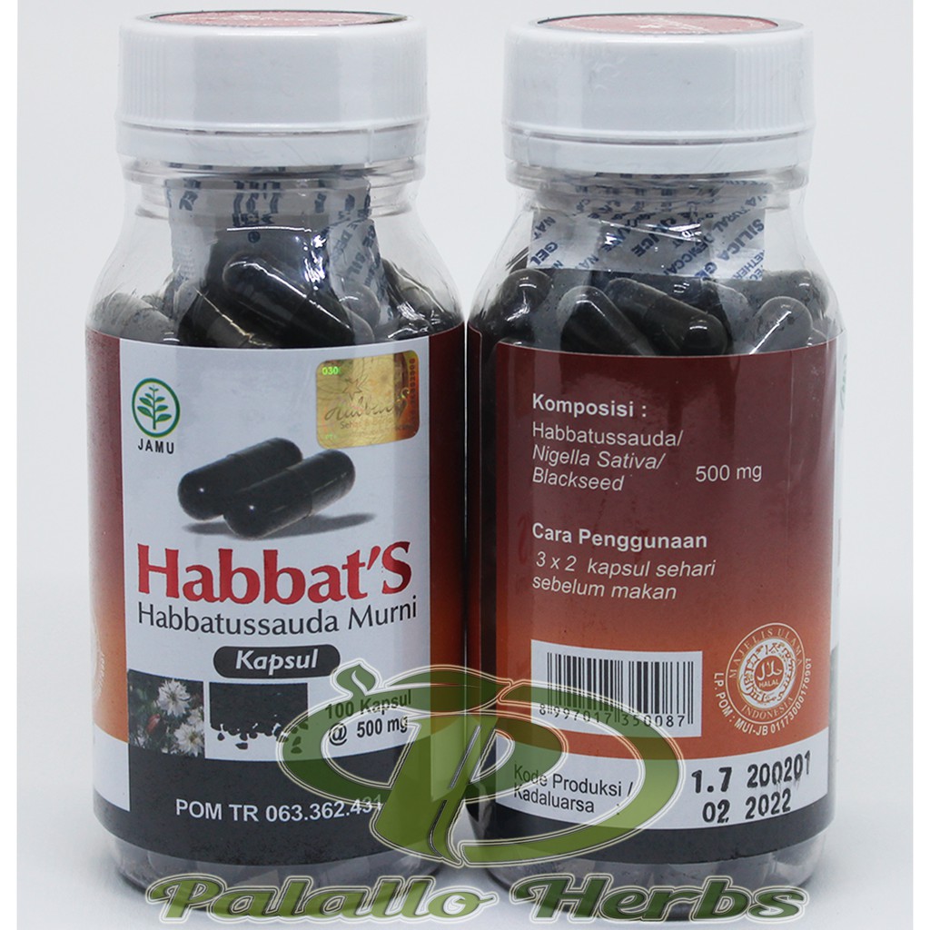 Habbats Habbatussauda Murni 100 Kapsul | Habbat's | Shopee Indonesia