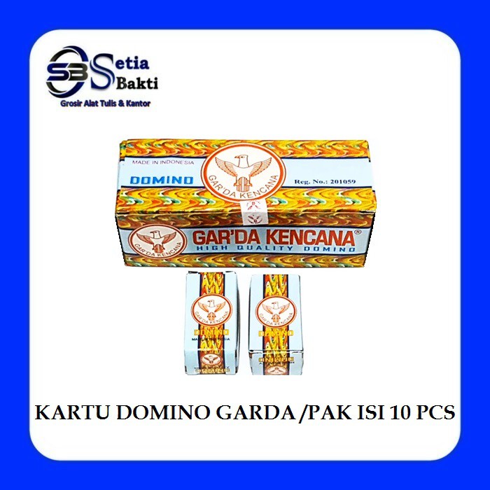 Jual Garda Kencana Kartu Domino - Kartu Gapleh 1 Pak - 10 Pcs | Shopee ...