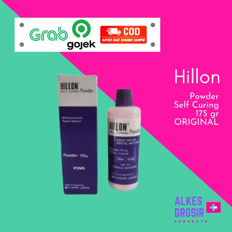 Jual Hillon Powder Self Curing 175 gram ORIGINAL Warna Pink Gigi Palsu ...