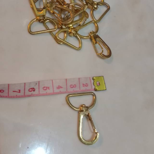Jual Pengait / kait besi gold 2 cm | Shopee Indonesia