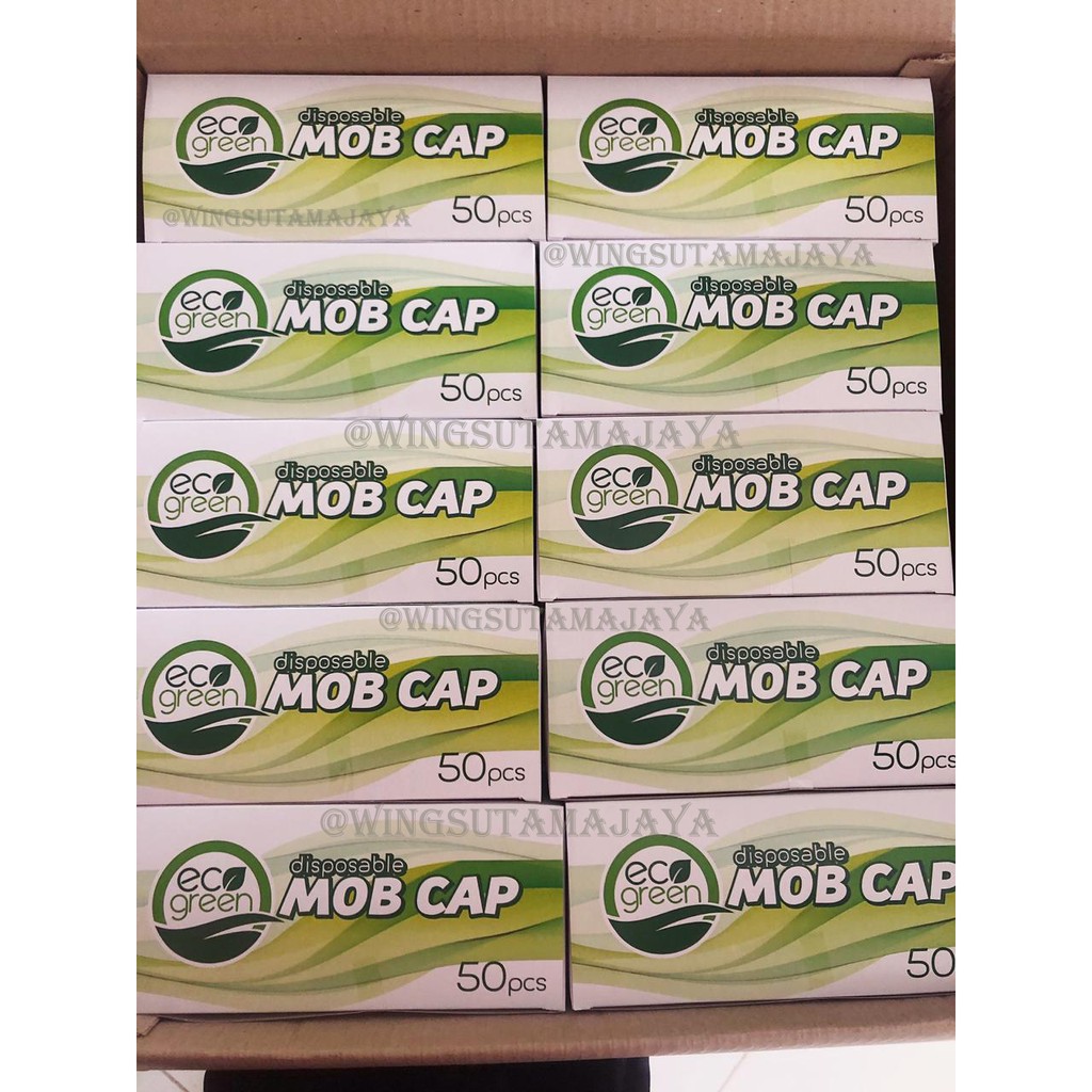 Jual Disposable Mob Cap /Hairnet Putih merk Eco Green | Shopee Indonesia