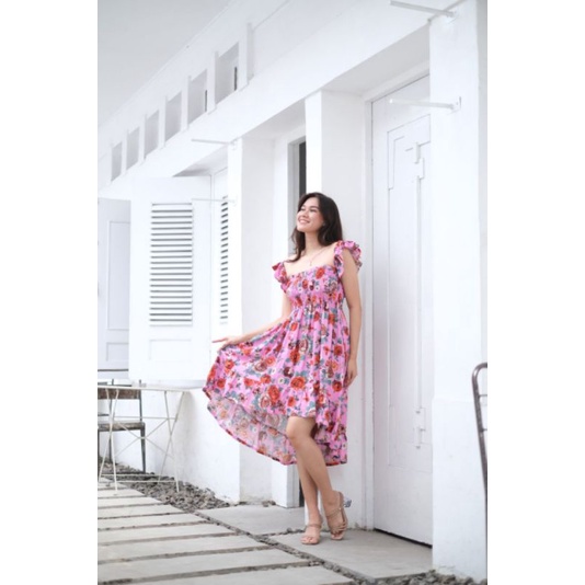 Jual DRESS AMORA ROSE, TROPICAL(GESER GAMBAR) Indonesia|Shopee Indonesia