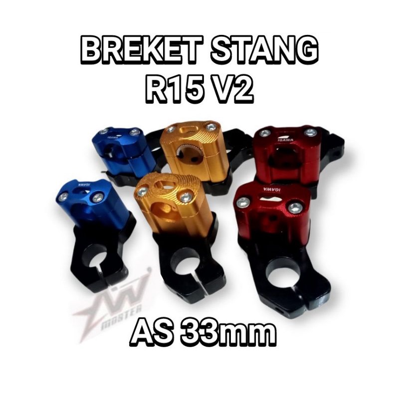 Jual DUDUKAN/BREKET PLUS REISER STANG FATBAR CROOS BAR YAMAHA R15 V2 ...