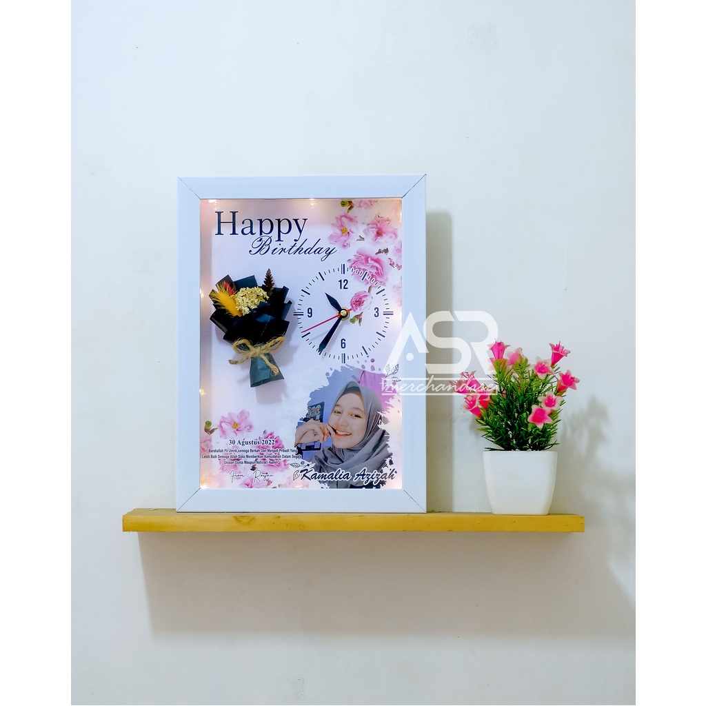 Jual JAM CUSTOM FOTO LAMPU TUMBLR KADO ULANG TAHUN, PERNIKAHAN, WISUDA ...