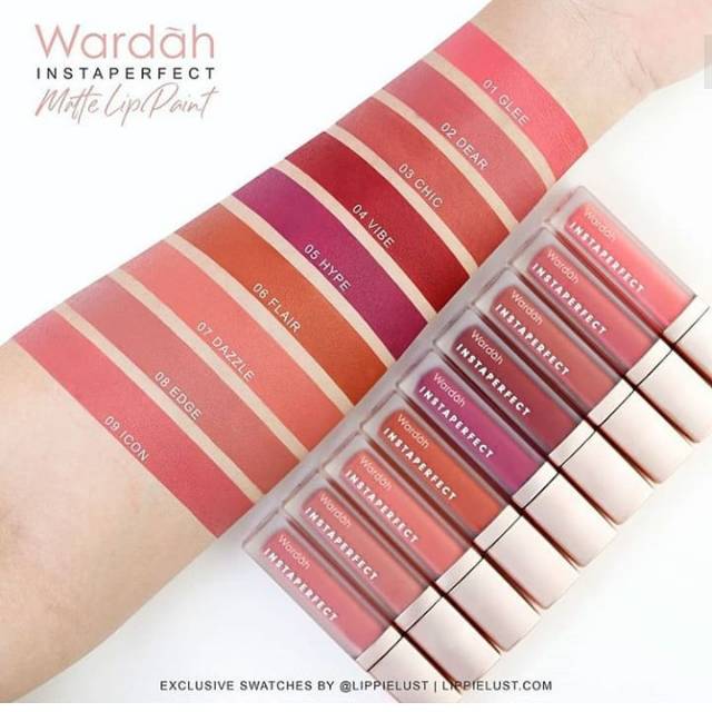 Wardah insta perfect mattesetter lip matte paint | Shopee Indonesia