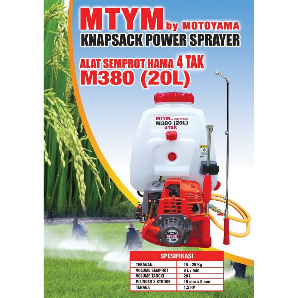 Jual Motoyama Mesin Knapsack Power Sprayer Alat Semprot Hama 4 tak 20 ...