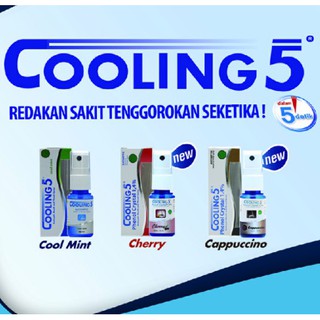 COOLING 5 SPRAY COOL MINT / CHERRY OBAT SAKIT TENGGOROKAN MULUT DAN ...