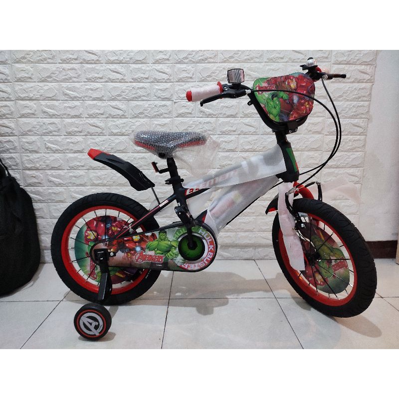 Jual SEPEDA ANAK BMX 12 / 16 / 18 INCH ELEMENT HULK BUSTER AVENGERS ...