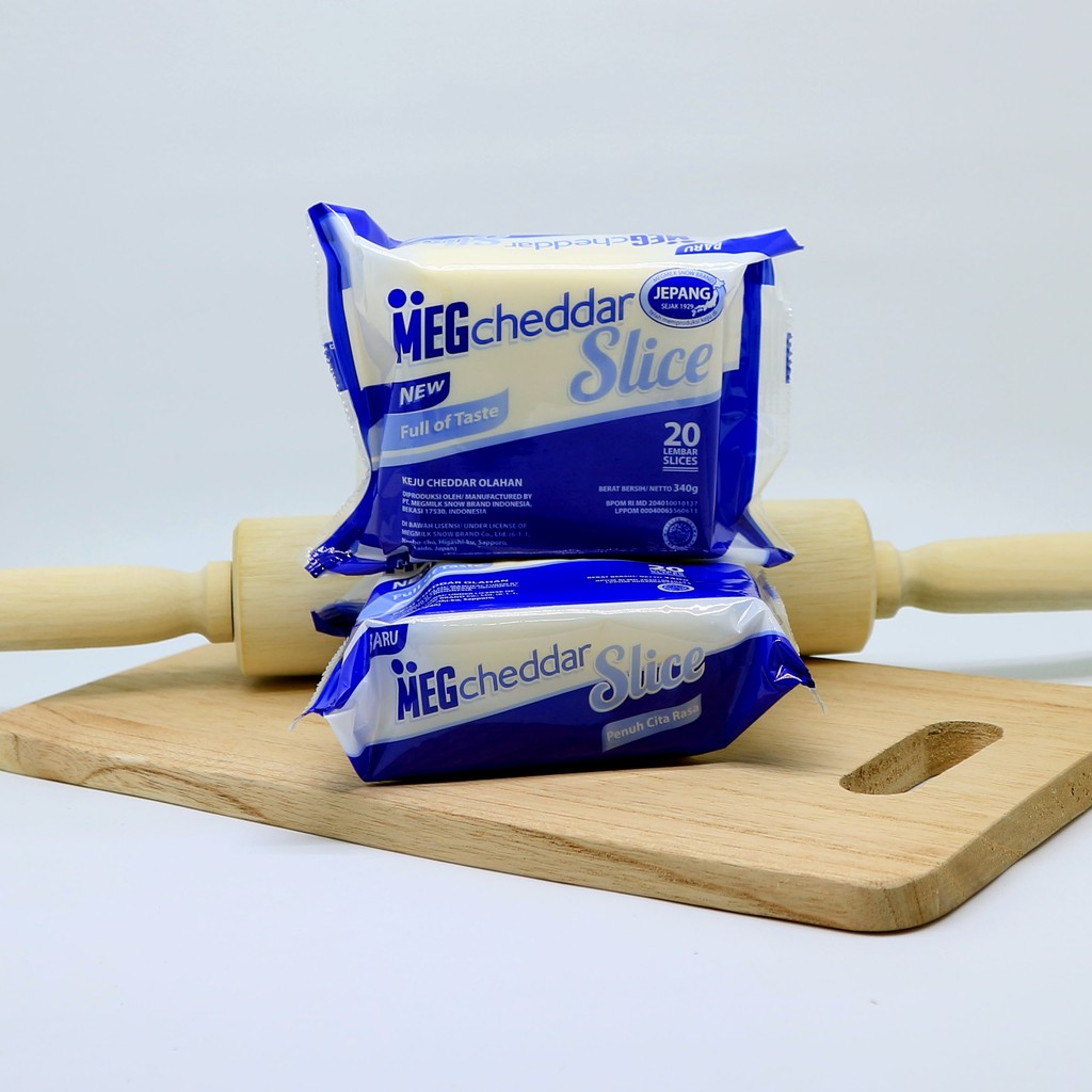 Jual MEG Cheddar Slice isi 20 lembar | Shopee Indonesia