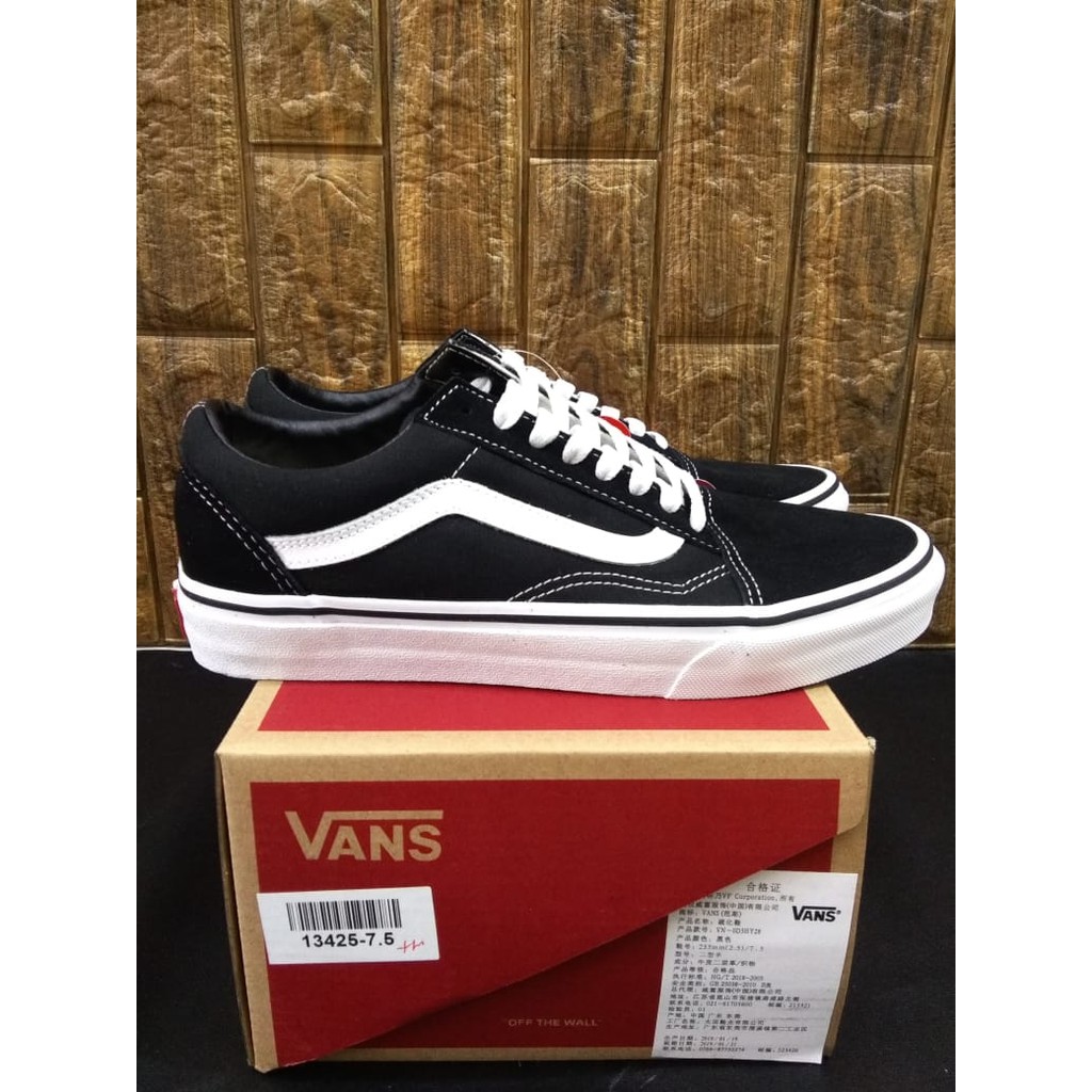 Jual Vans Old Skool - Black And White | Shopee Indonesia